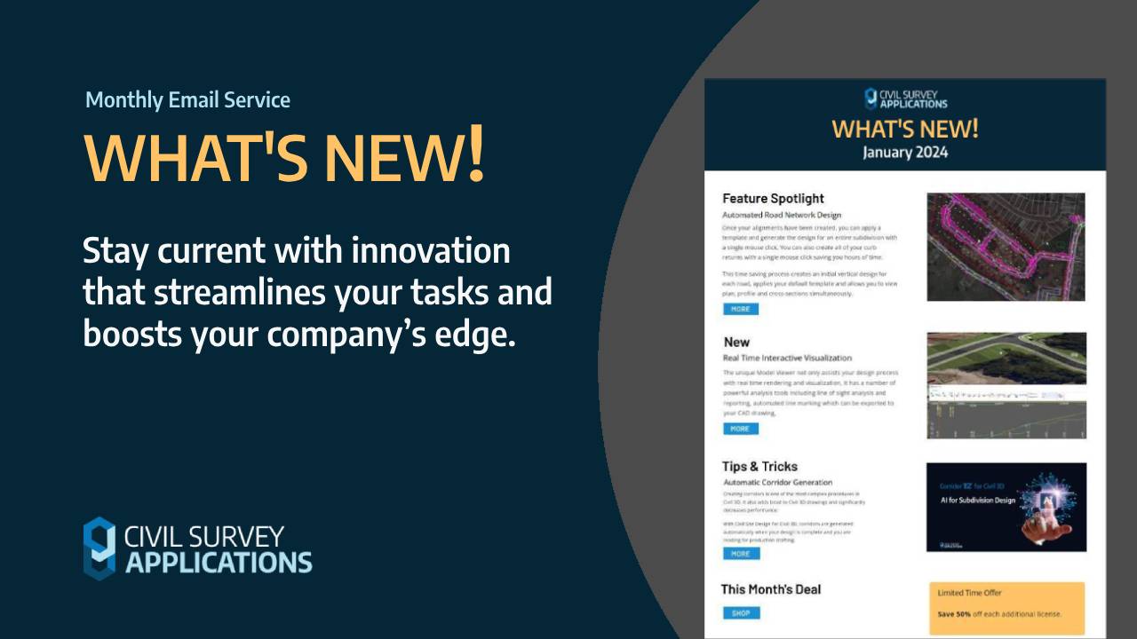 Subscribe to What's New! • Civil Site Design